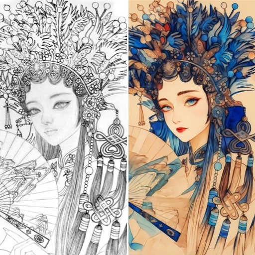 一键插画线稿上色 | 大设AI工作流 | 大设网官网